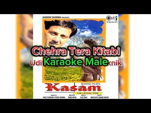 Karaoke Male | Chehra Tera Kitabi | Kasam | Udit Narayan and AlkanYaknik |