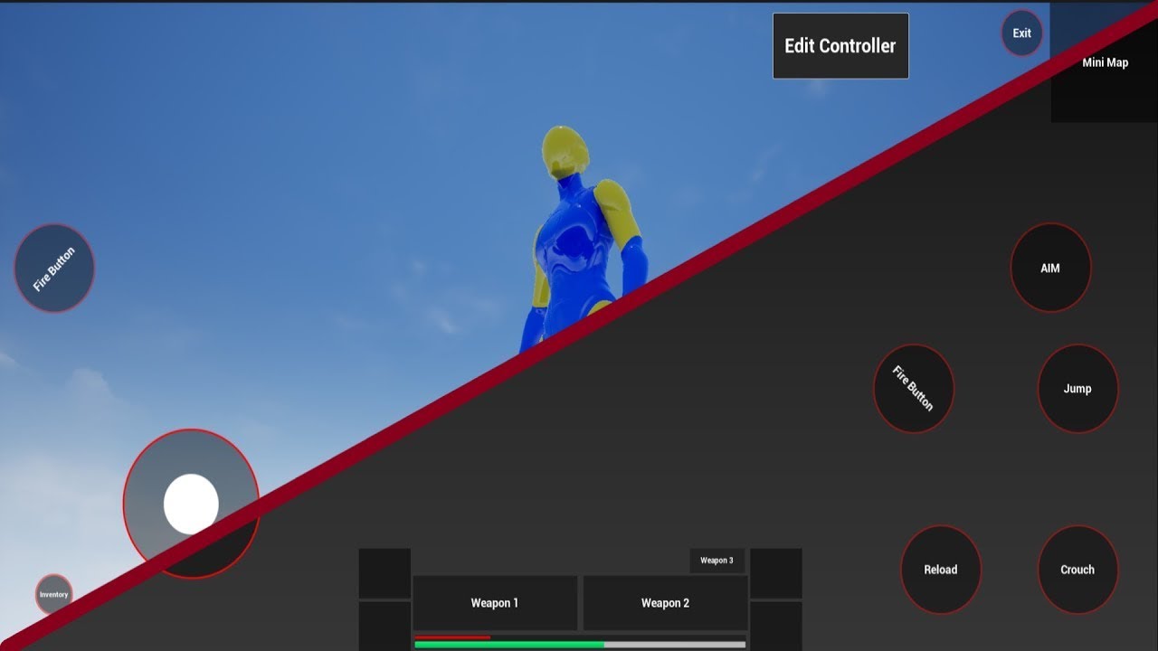 Unreal Engine Plugin | Advanced Mobile Controller With Customizable Controller | Advanced ...