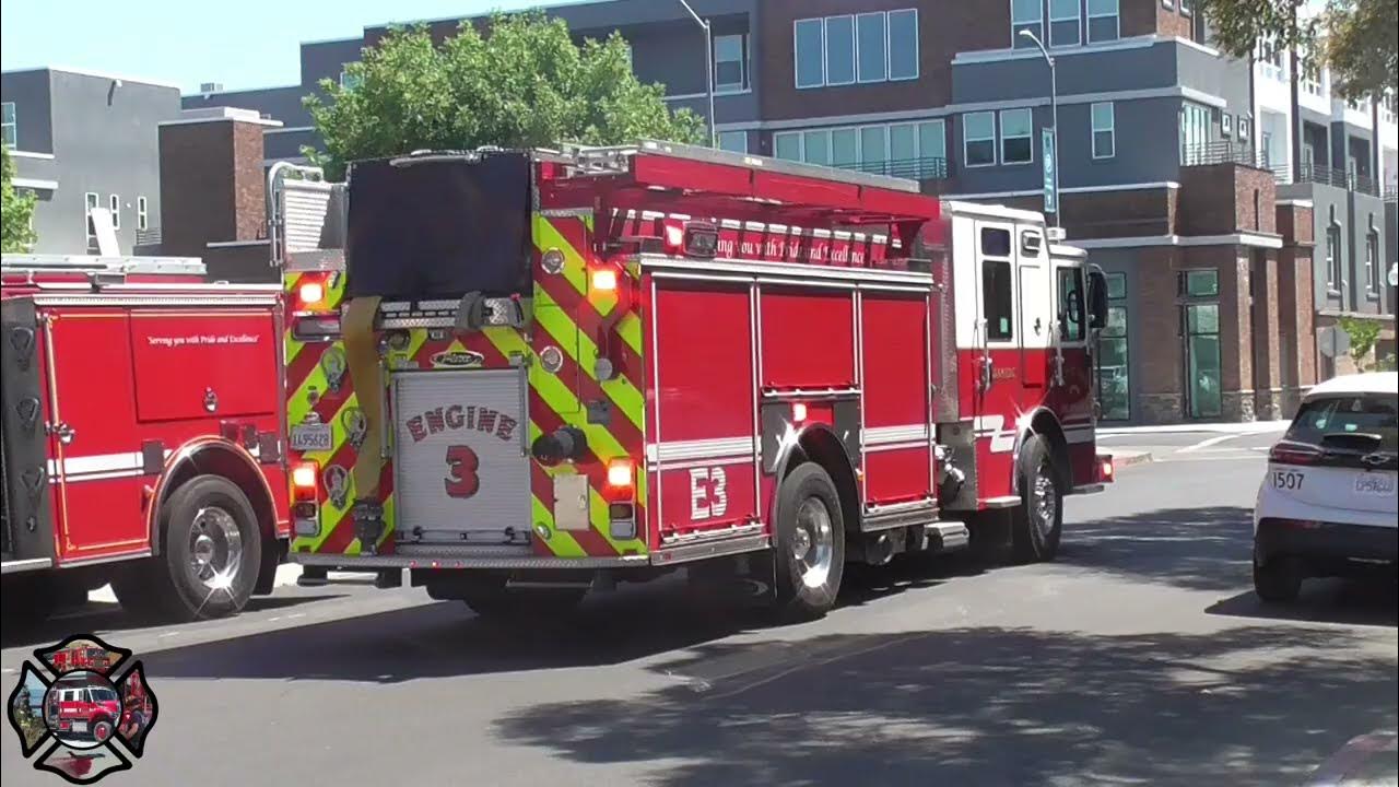 Napa Fire Department. Engine 3 Responding - YouTube