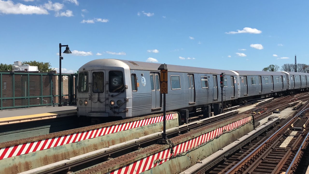 R46 (A) and Full Length Shuttles at Rockaway Blvd (Shuttle ride) - YouTube