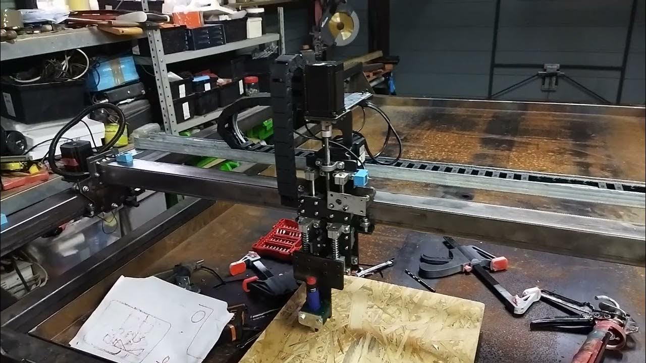 DIY CNC Plasma cutter, work simulation. - YouTube