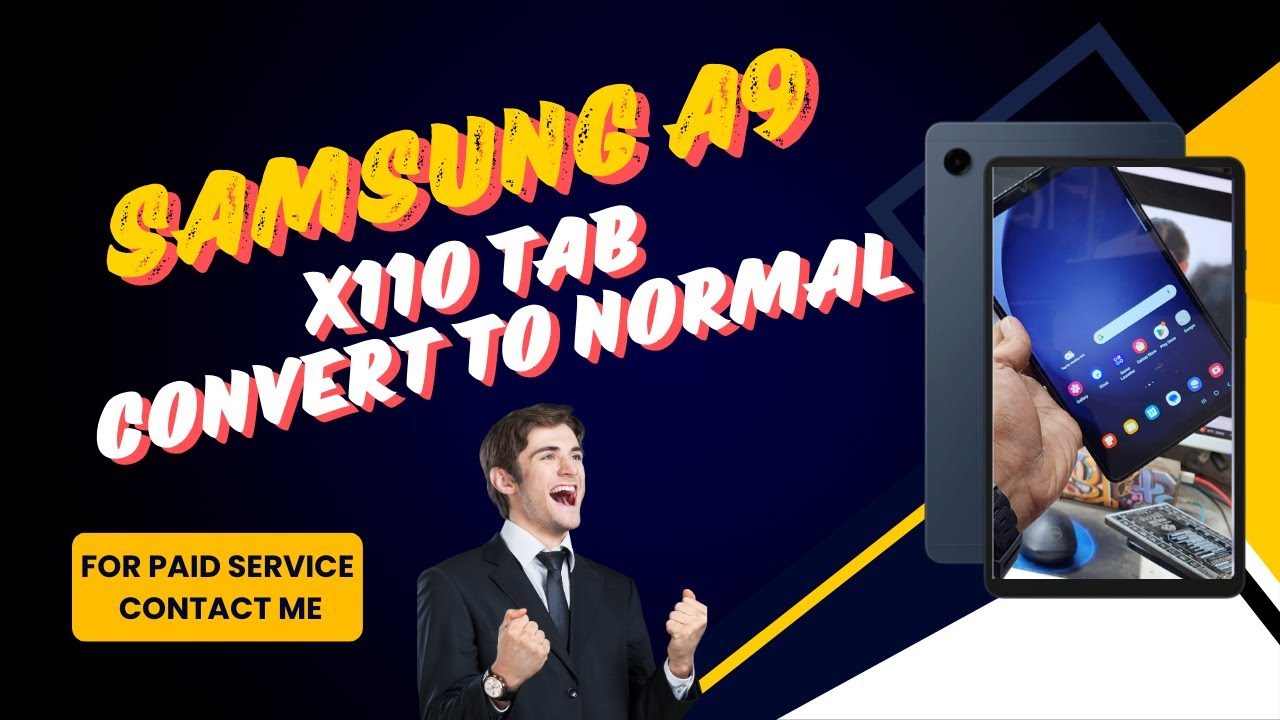 Samsung Galaxy Tab A9 X110 MDM | FRP | Flashing | Govt tab Convert to Normal || permanent unlock ...