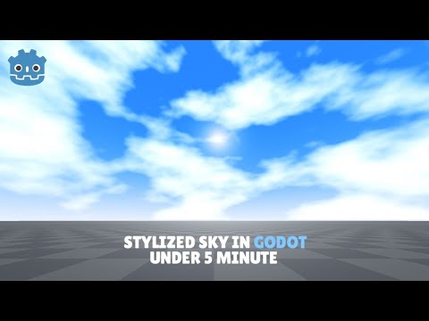 Stylized Sky In Godot 4 without Shaders | How to make Game On Android | Godot 4 World ...
