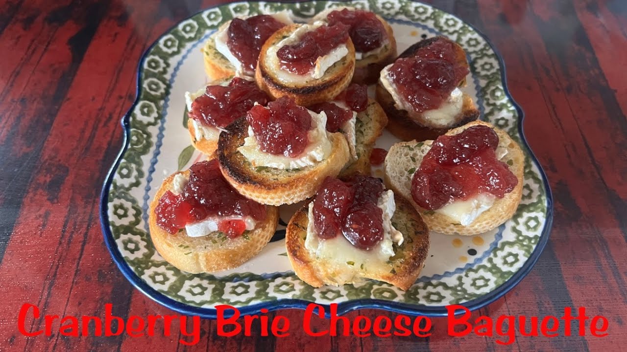 Cranberry Brie Cheese Baguette - YouTube