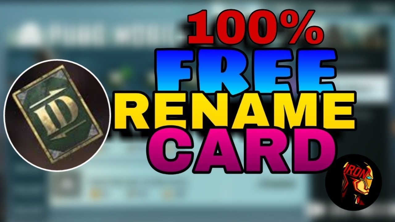 How To Get Free Rename Card In Pubg Mobile Get Free Rename Card how-to-get-free-rename-card-in-pubg-mobile-get-free-rename-card