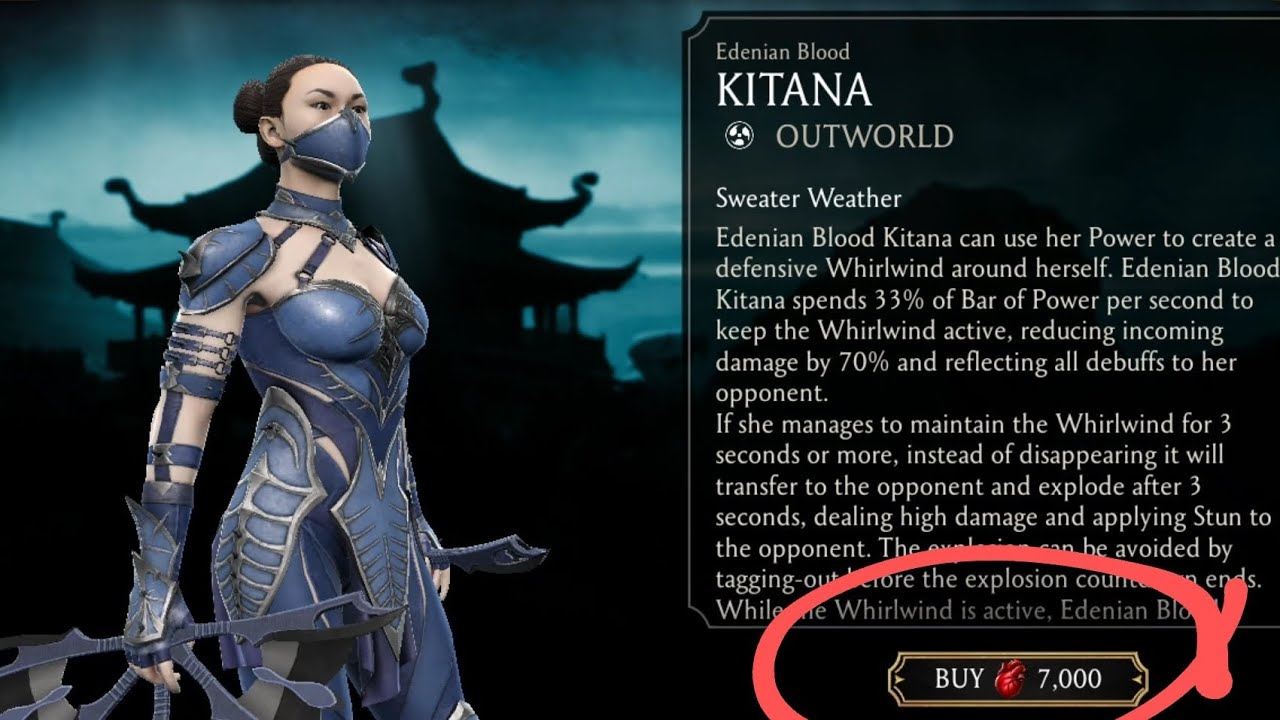 MK Mobile with Edenian Blood Kitana, Edenian Blood Sindel and Rain ...