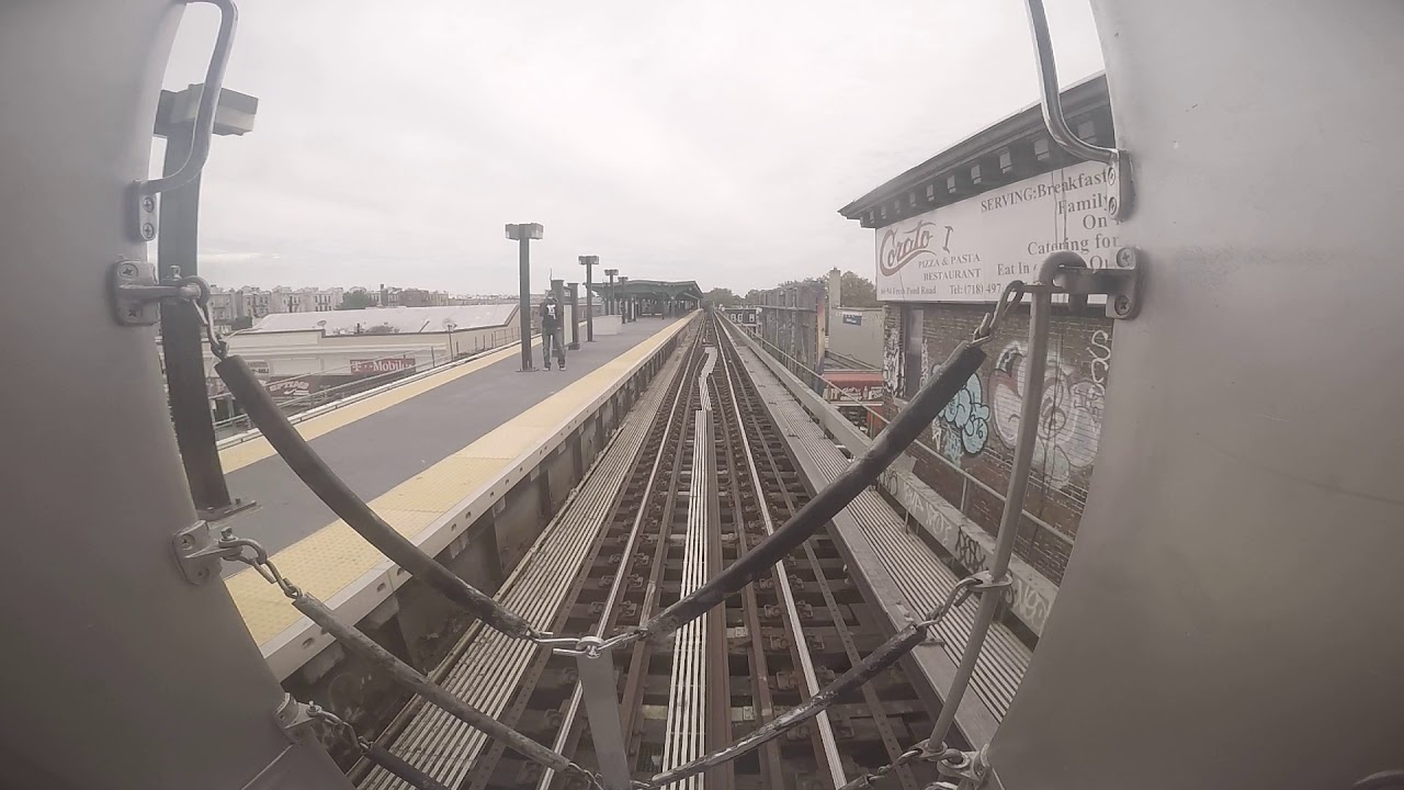 Entire Rides: R42 Metropolitian Ave Bound (M) Shuttle Train Ride - YouTube