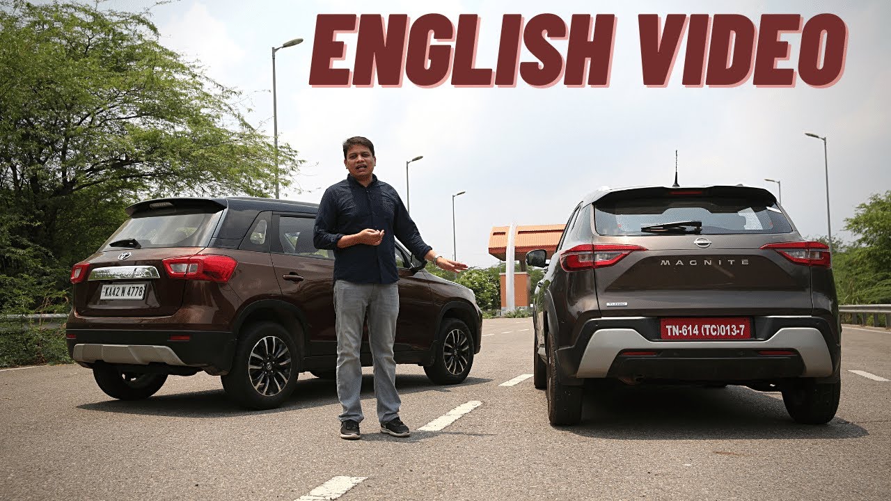 Nissan Magnite vs Maruti Vitara Brezza English comparison - YouTube