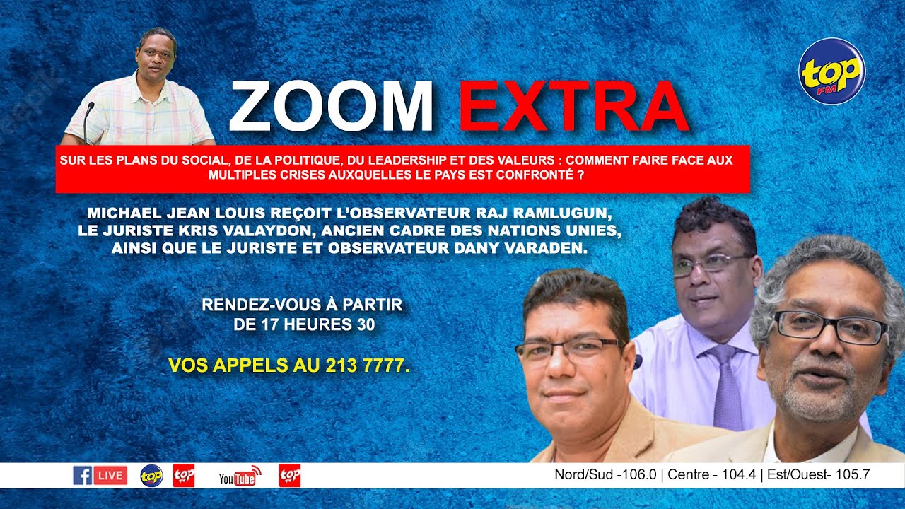 Zoom Extra :Michael Jean Louis reçoit Raj Ramlugun,Kris Valaydon et ...