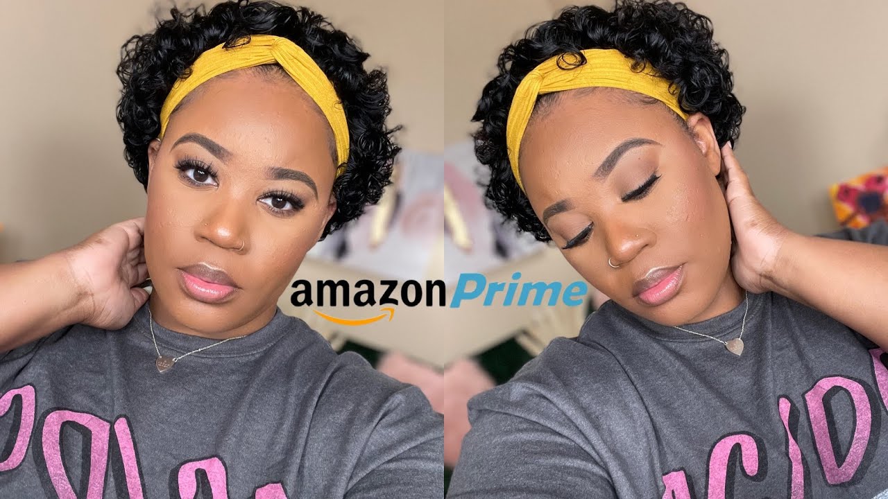 $35 AMAZON WIG 😱😱😱 | AFFORDABLE Curly Pixie Cut Style | Beginner ...