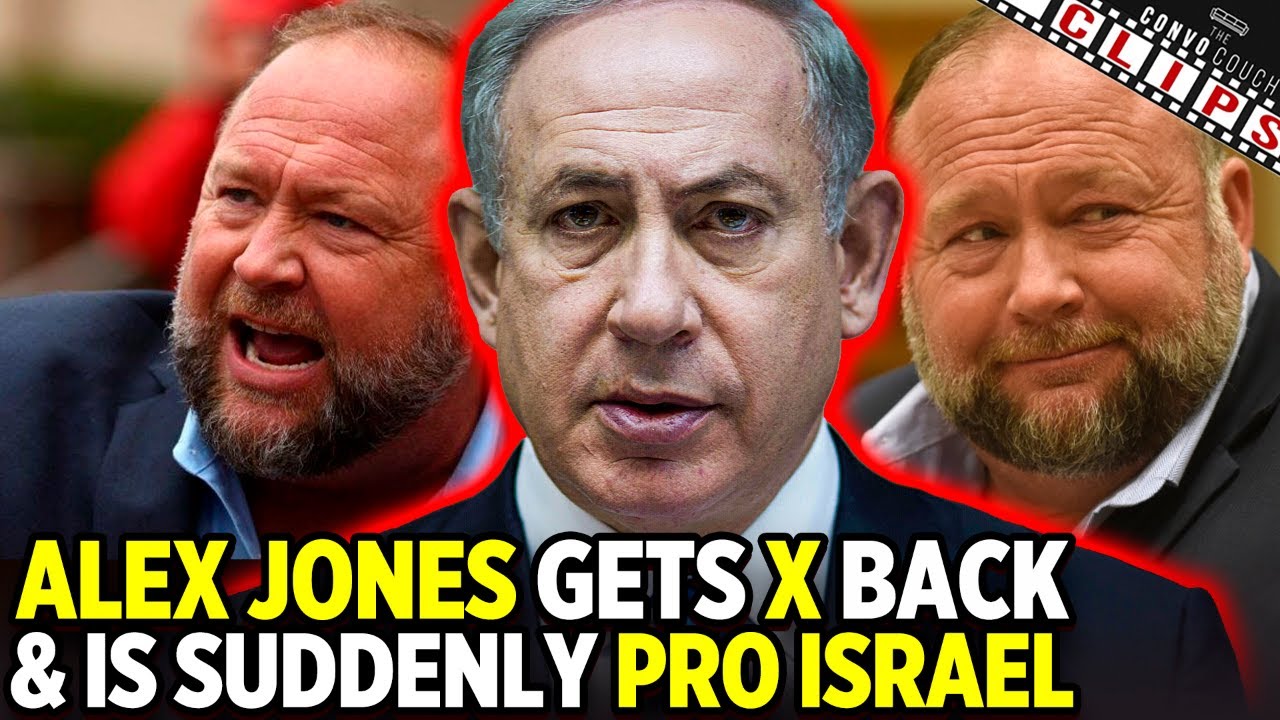 Alex Jones Gets Twitter/X Back & Is Suddenly Pro Israel - YouTube
