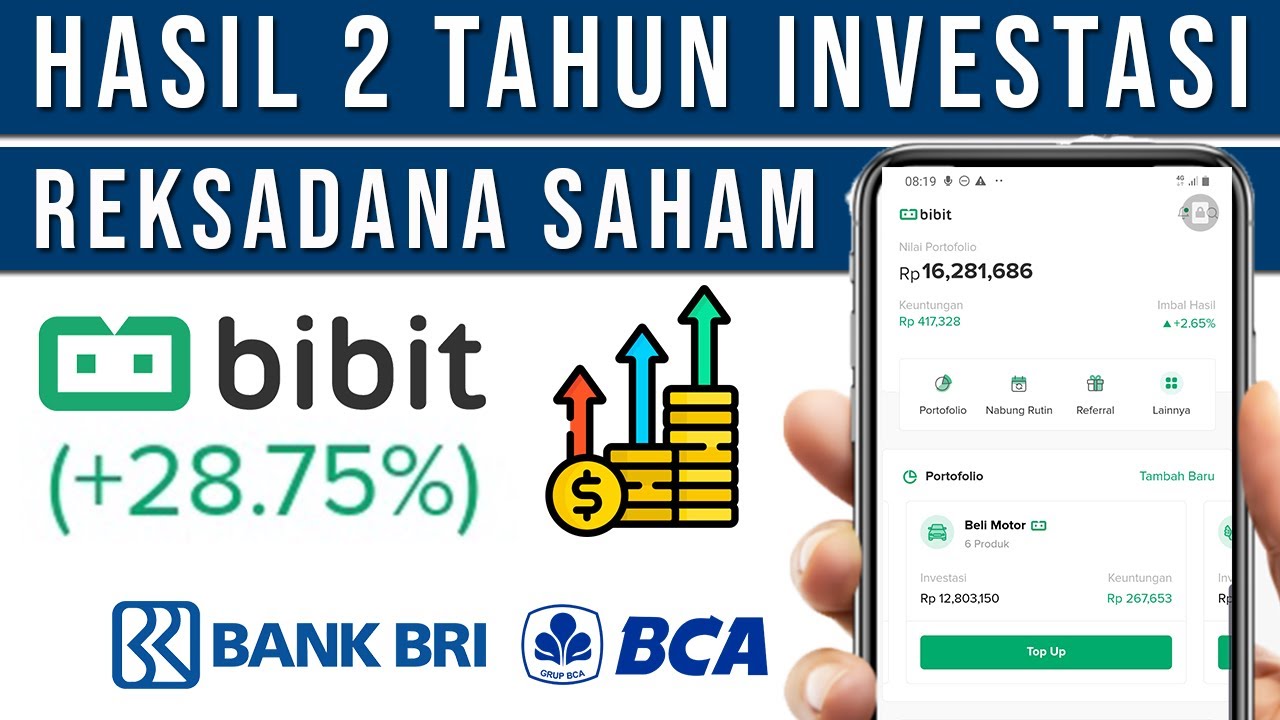 Profit 30% !! Hasil 2 Tahun Investasi Reksadana Saham di Aplikasi Bibit ...