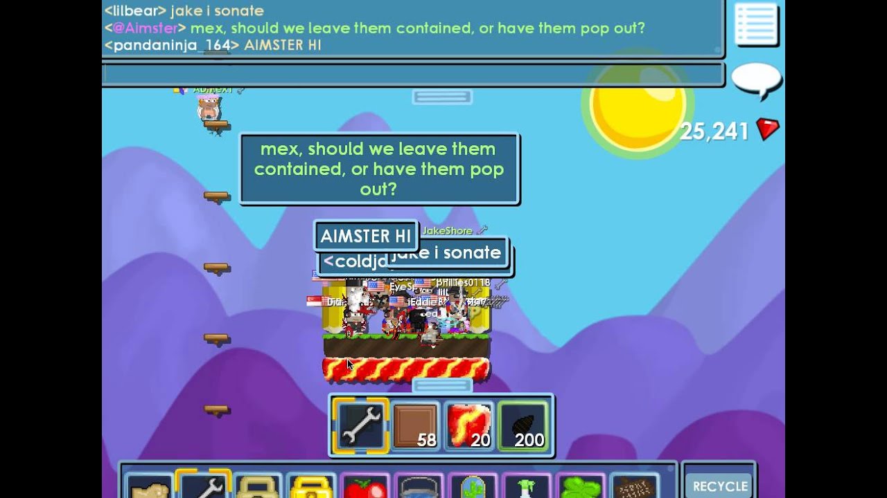 Trolling with aimster- Growtopia - YouTube