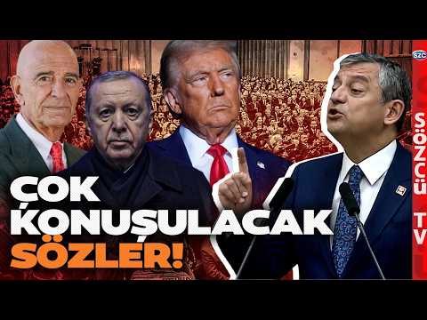 Özgür Özel Erdoğan'lı Videoyu Meclis Duvarına Yansıttı! Trump ve Tom Barrack'ı Yerden Yere Vurdu