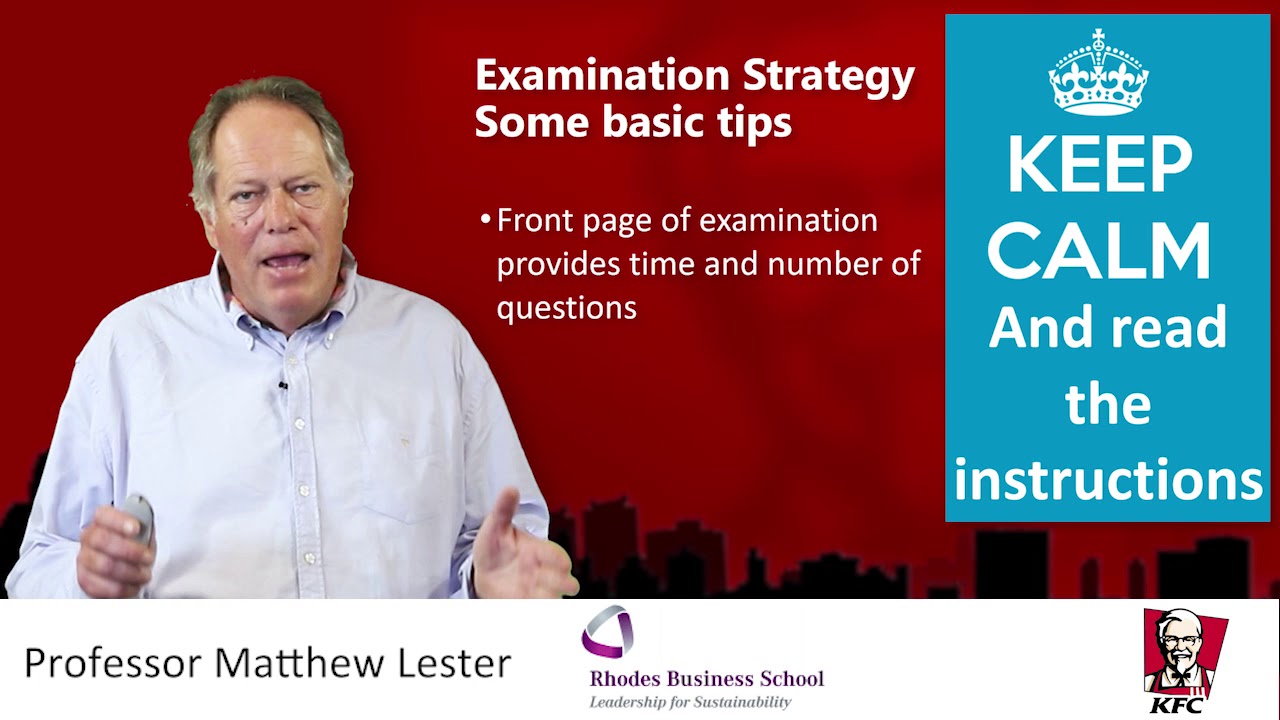 Basic Examination Tips Part 4:Read the exam paper - YouTube