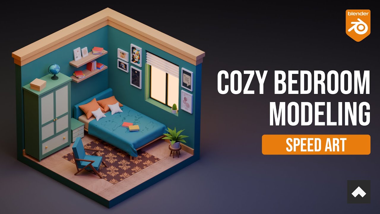 Blender 3d Creating A Cozy Bedroom In Blender Timelapse Blender3d