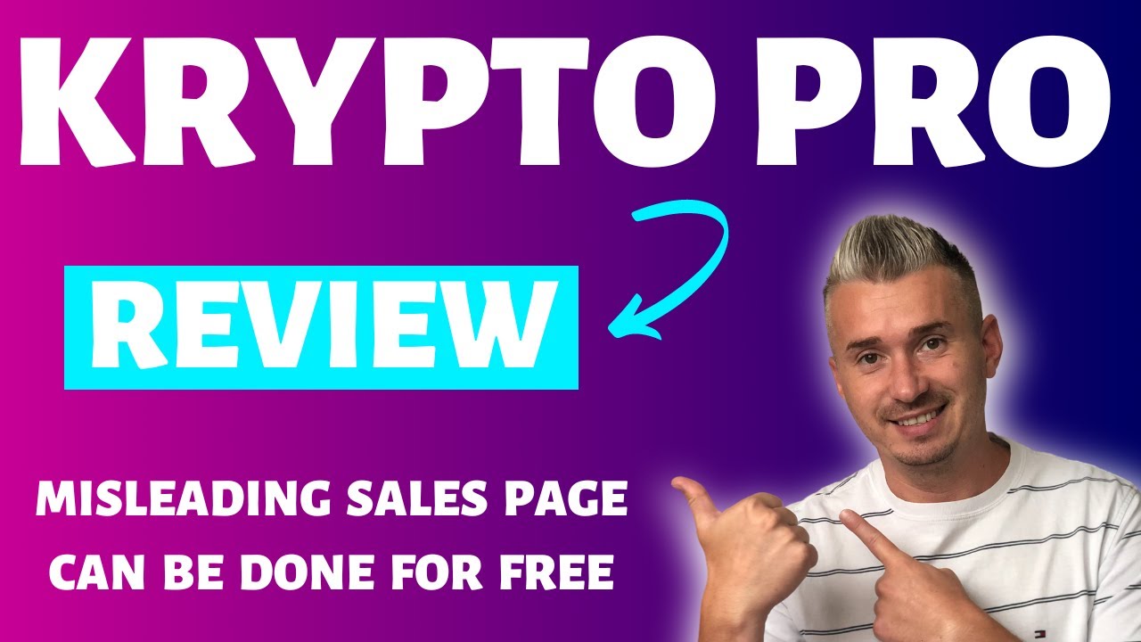 KryptoPro Review ️ Watch This Krypto Pro Demo Before You Buy - YouTube