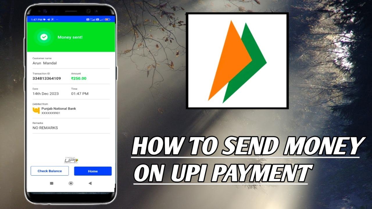 How to send money on upi payment of bhim app - YouTube