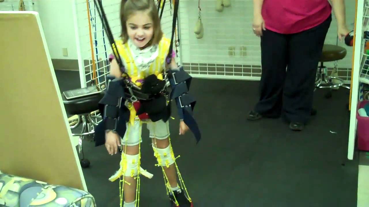 Walking in harness; jumping - YouTube