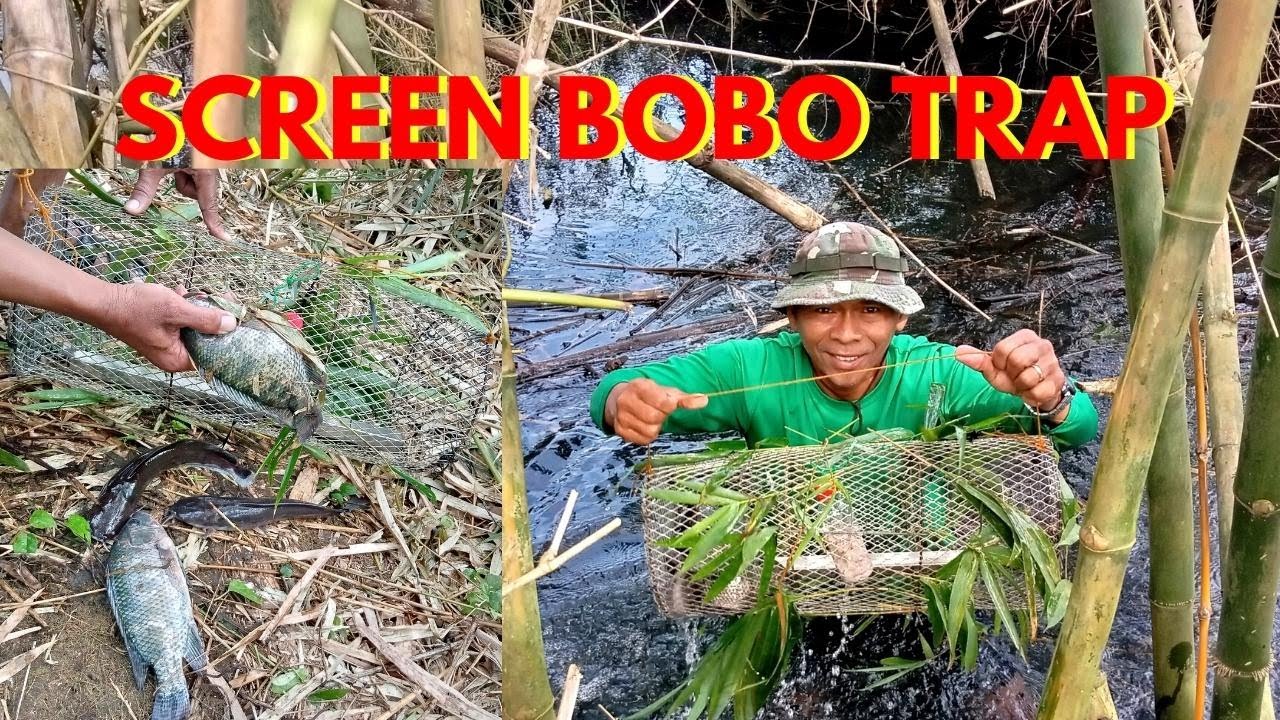 SCREEN BOBO TRAP FISHING TECHNIQUE - YouTube