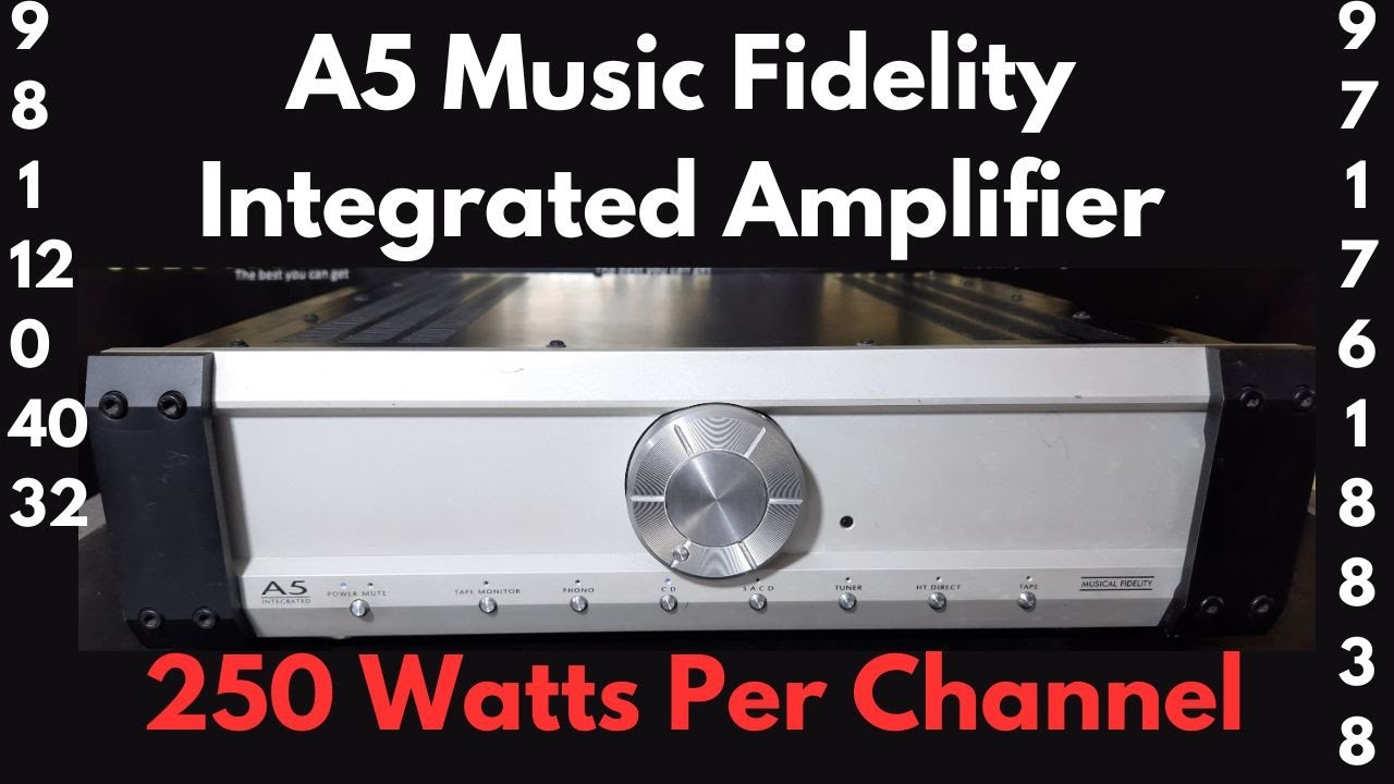 A5 Music Fidelity Integrated Amplifier How To Use Price, Connection IN ...
