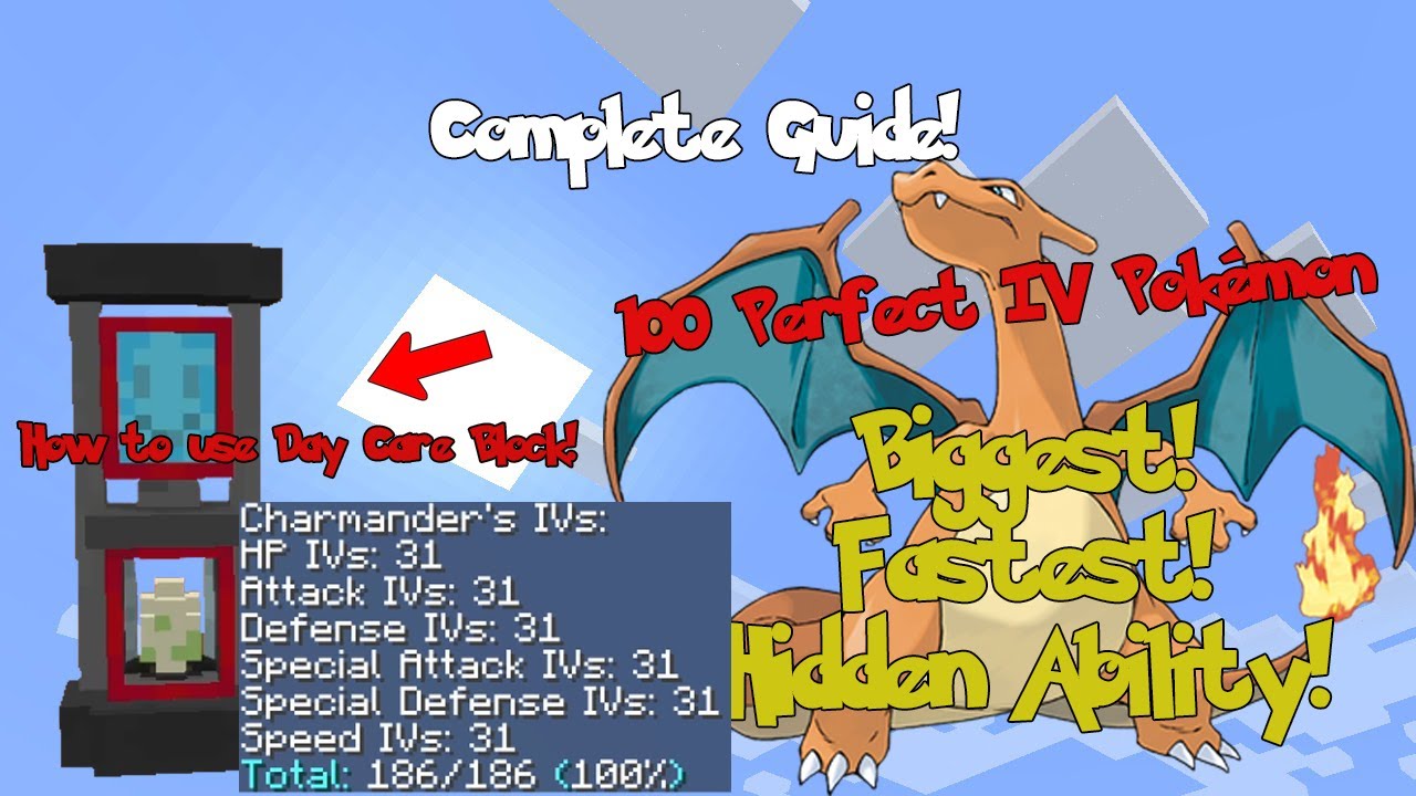 Pixelmon Breeding Guide - 100% IV Pokémon - YouTube