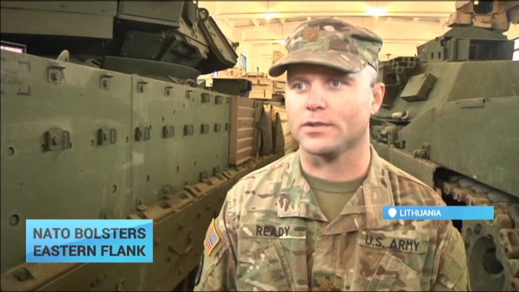 NATO Bolsters Eastern Flank: American tanks arrive in Lithuania - YouTube