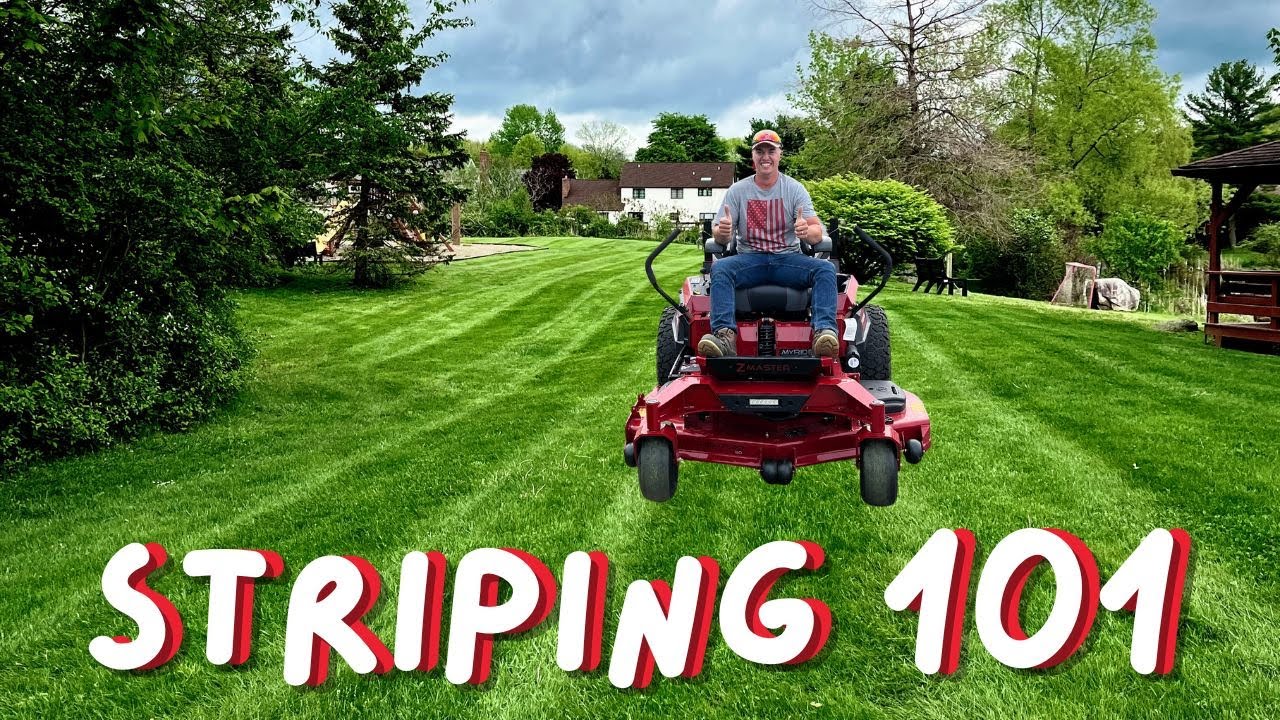 STRIPING 101 - Tutorial for Mastering Lawn Stripes - YouTube