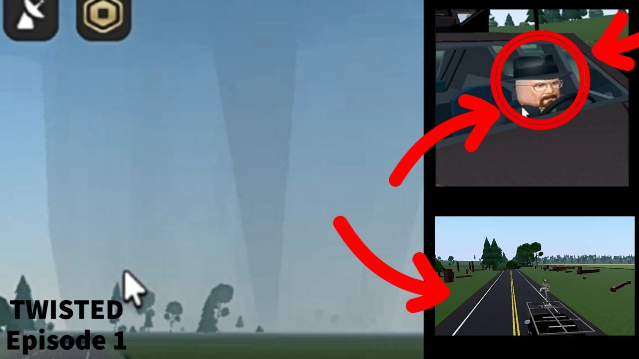 Chasing Computer Generated Tornadoes in Roblox Twisted (ft. Walter ...
