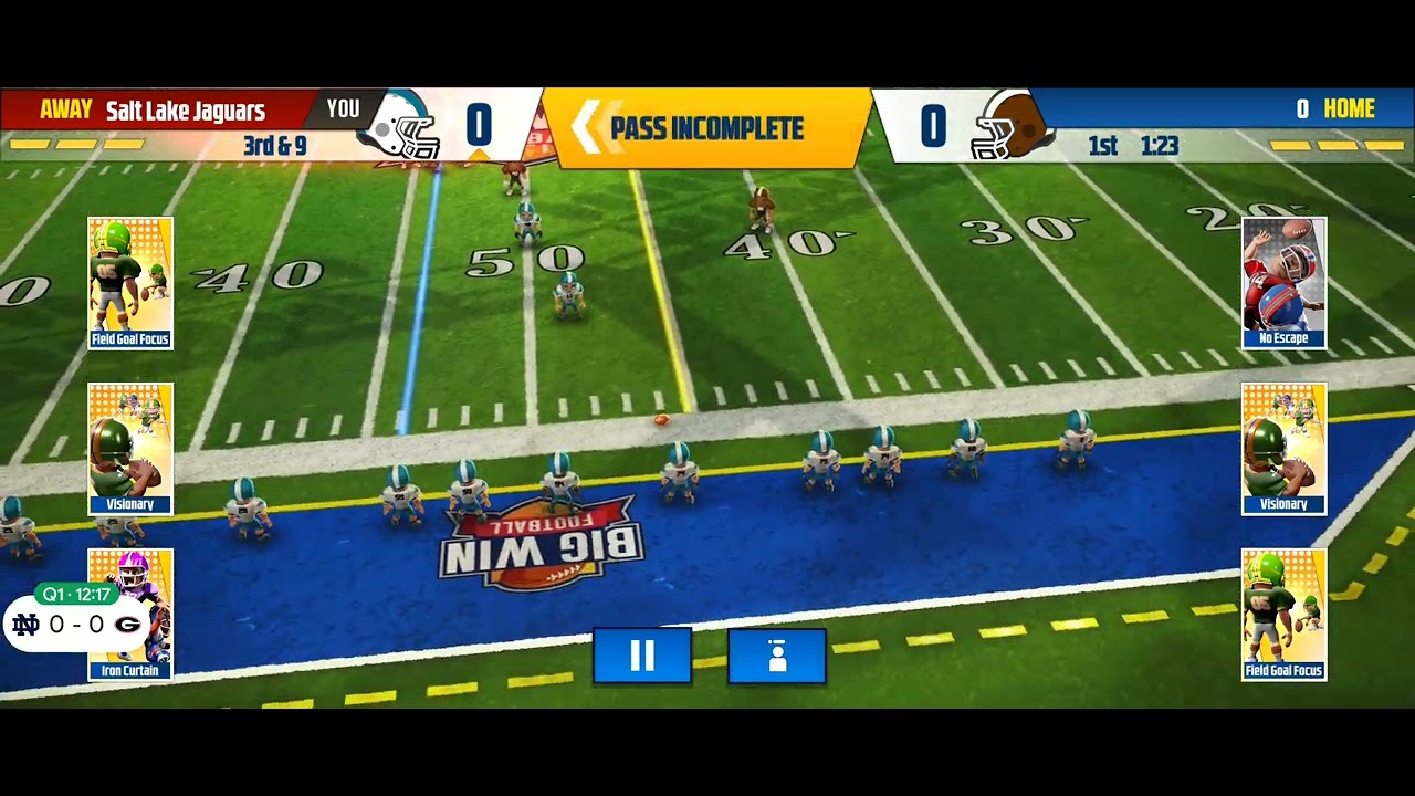 BIG Win Football Gameplay (1st Half Almost Complete.) - YouTube
