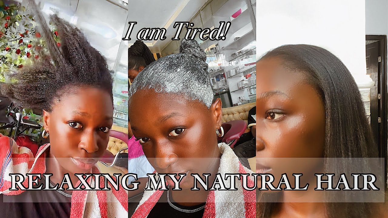 I AM TIRED OF MY HAIR! | RELAXING MY 4C NATURAL HAIR AFTER 4 YEARS ...