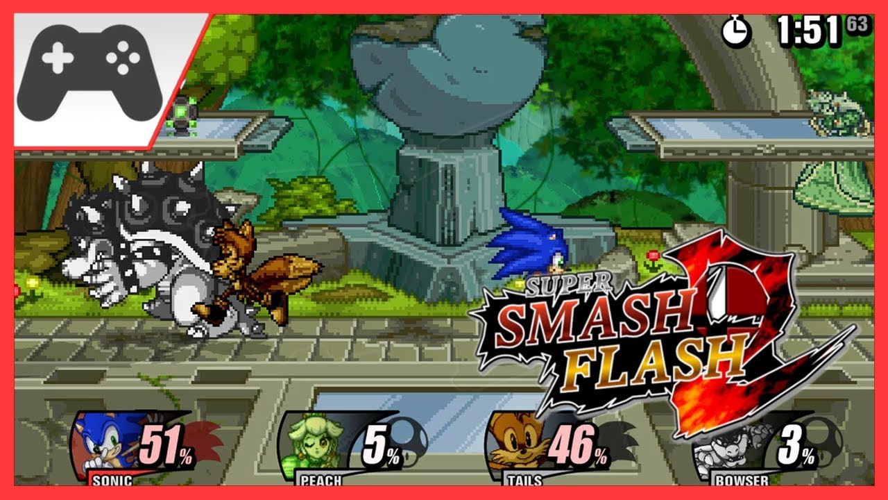Super Smash Flash 2 Beta Gameplay Sonic - YouTube
