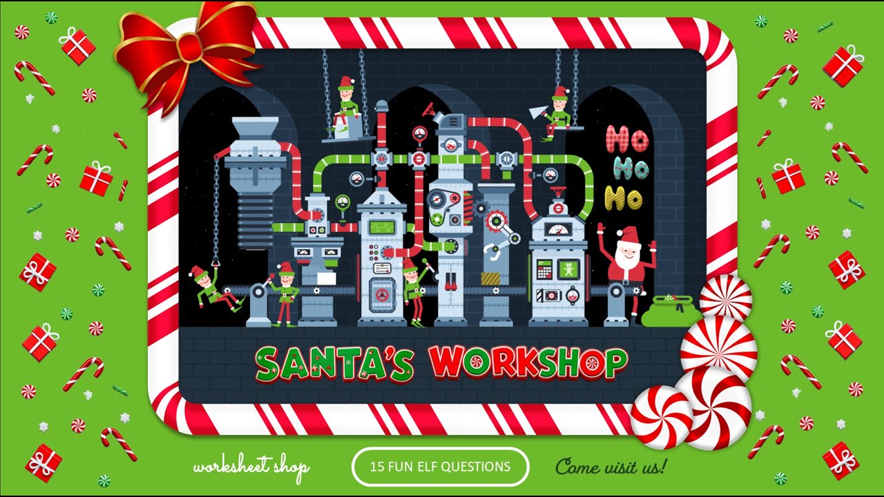 🎅 Santa’s Workshop Christmas Quiz: A Sneak Peek Inside! Elves, Toy ...
