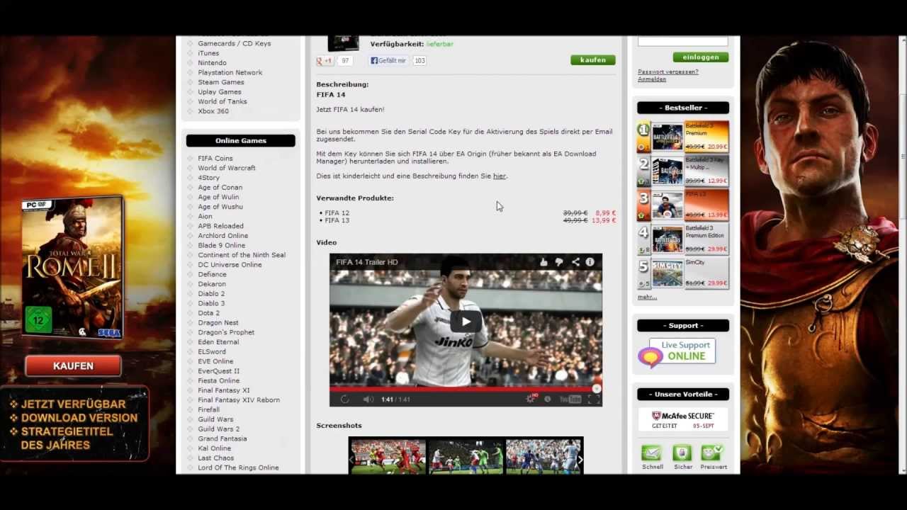 [MMOGA] FIFA 14 Vorbestellung und Unterstützung - YouTube
