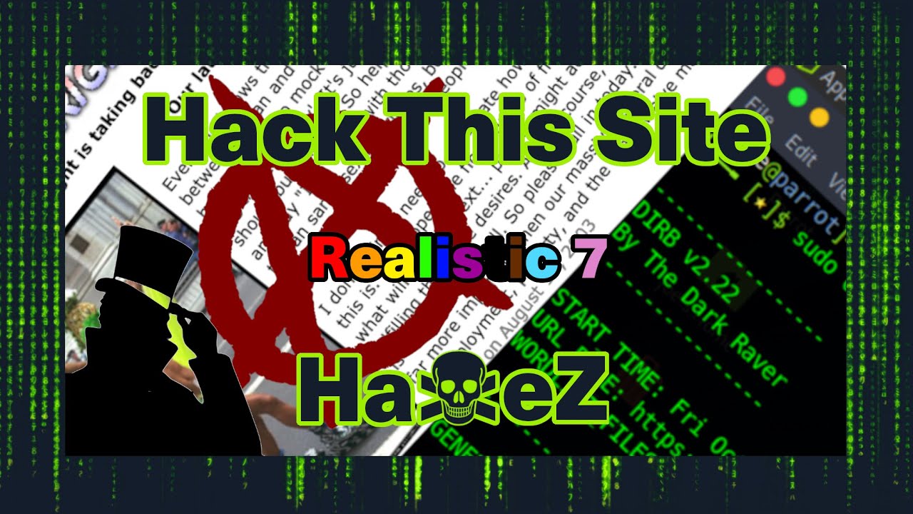 Hack This Site: Realistic Web Mission – Level 7 - YouTube