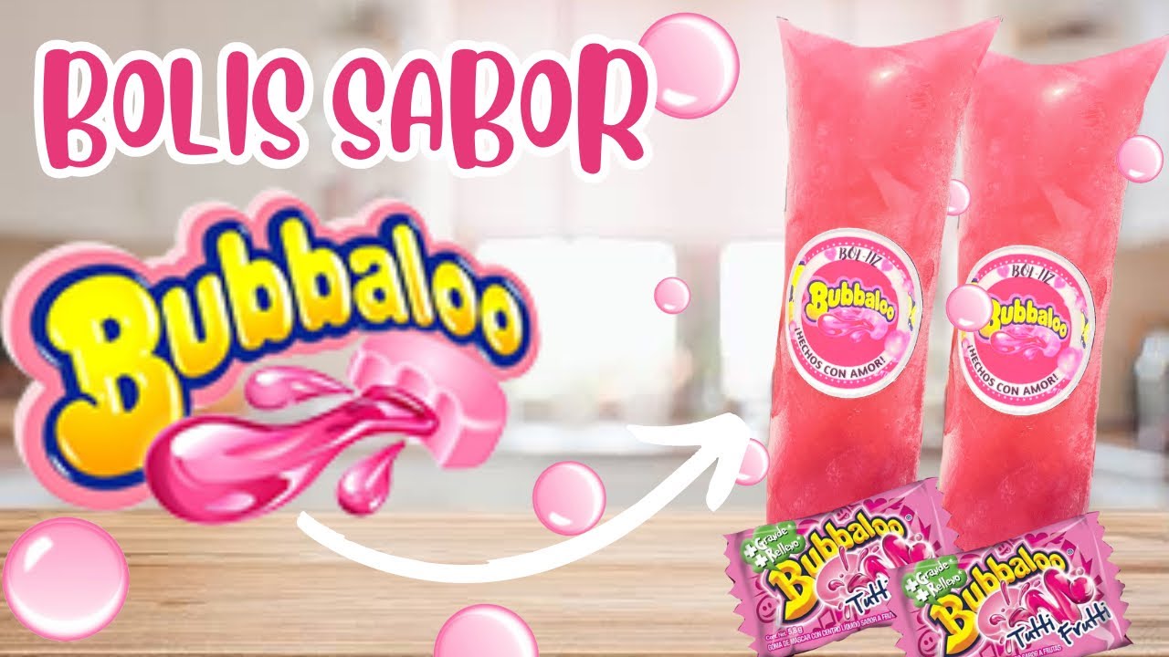 BOLIS de CHICLE BUBBALOO tutti frutti /chicle rosa Receta para tu ...