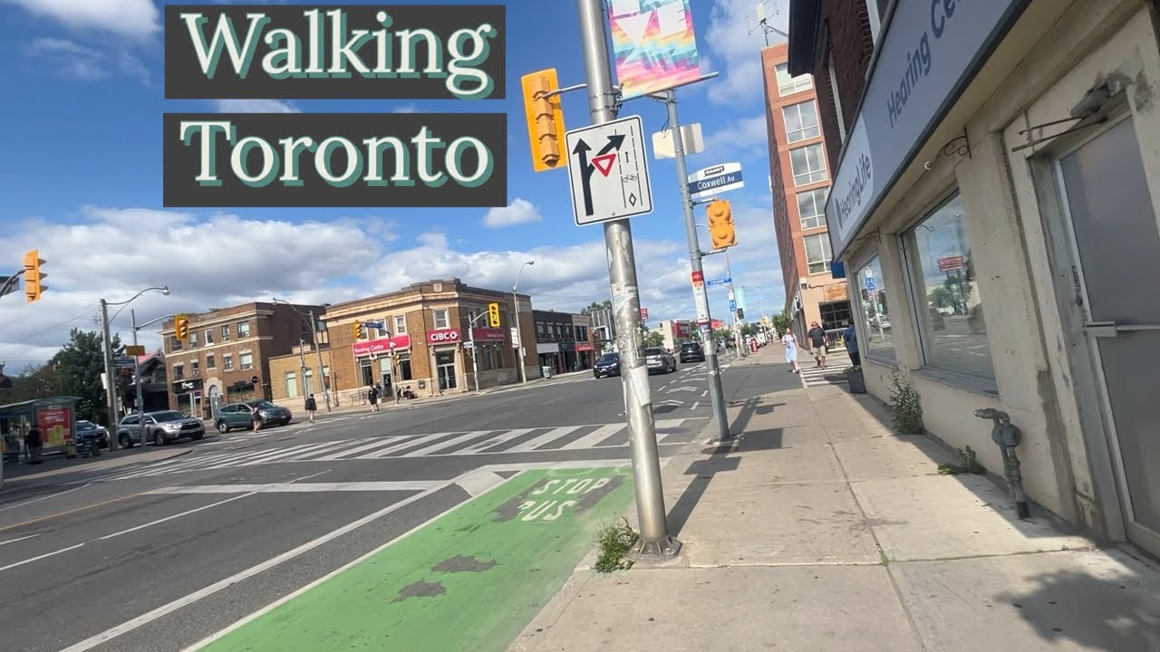 Walking Danforth Avenue in Toronto's East Danforth District With Liam 7 ...
