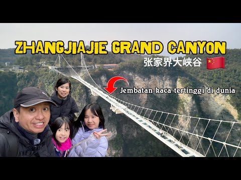 Megahnya Jembatan Kaca Tertinggi & Terpanjang di Dunia | Zhangjiajie Grand Canyon China 🇨🇳