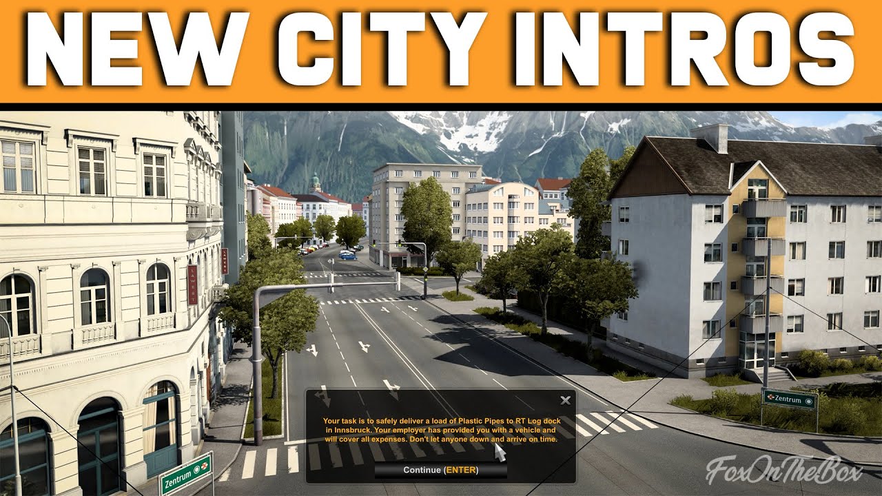 ETS2 1.45 All Of The New Custom City Intros | Euro Truck Simulator 2 ...