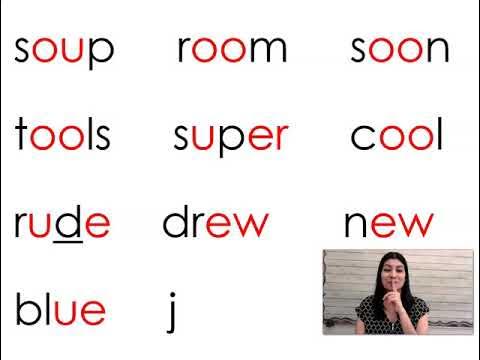 Variant Vowels w/digraphs oo, u, u_e, ew, ue, ui, ou Phonics Lesson Day ...