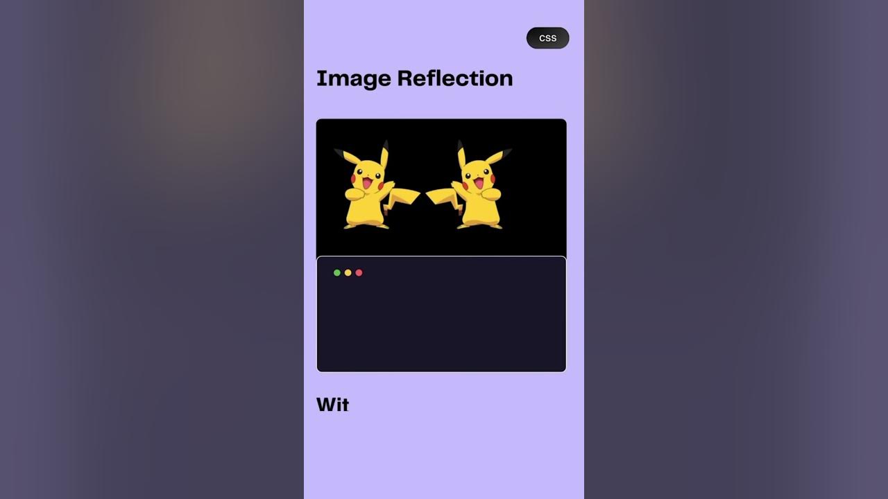 Image Reflection Effect in CSS 🚀 | Stunning Visual Trick! 💡🎨 ||#shorts #shortvideo #youtube #fyp ...