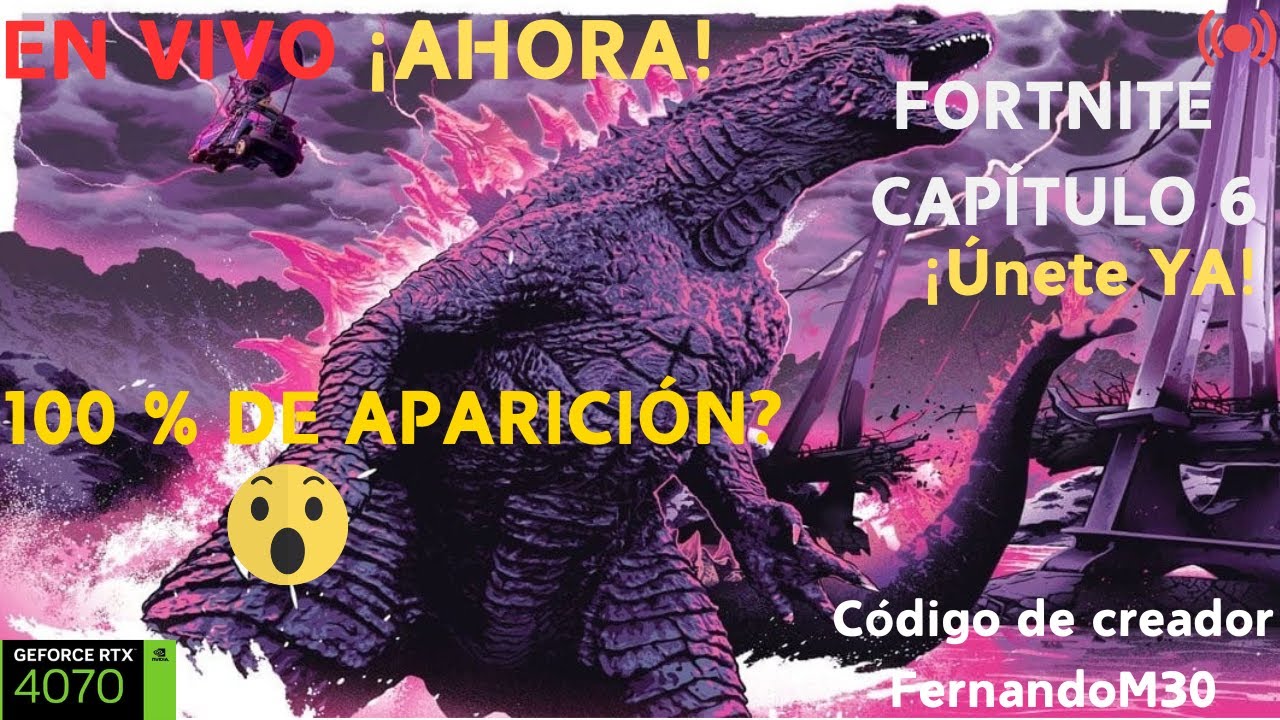 🎮 ¡Cazando a Godzilla en Fortnite! Únete al Desafío del Rey de los ...