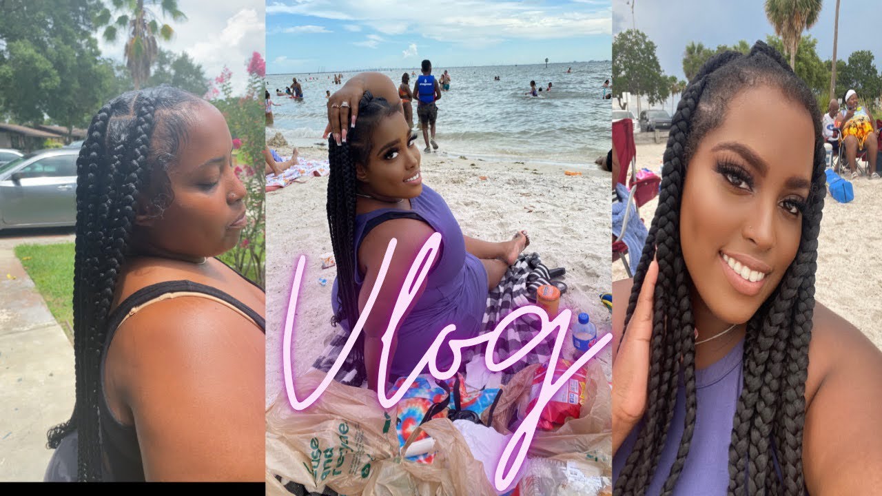 SUMMER DAYS IN MY LIFE + POOL PARTY + BEACH+LOOK AT THE B* BRAIDS ...