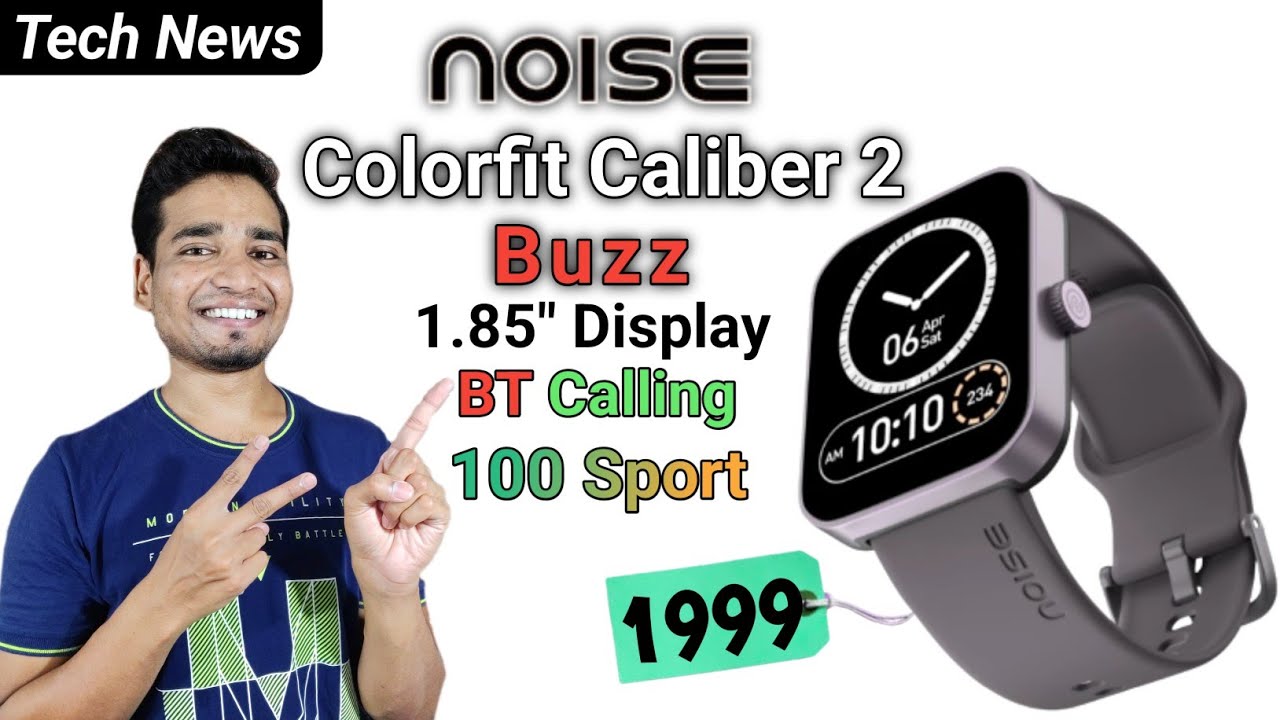 Noise Colorfit Caliber 2 Buzz 🔥| 1.85" Display 😍| Calling Features ⚡ ...