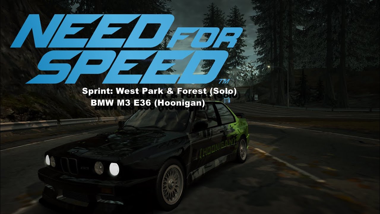 #451º- NFSW: West Park & Forest -Solo- "BMW M3 E36" (Hoonigan) - YouTube