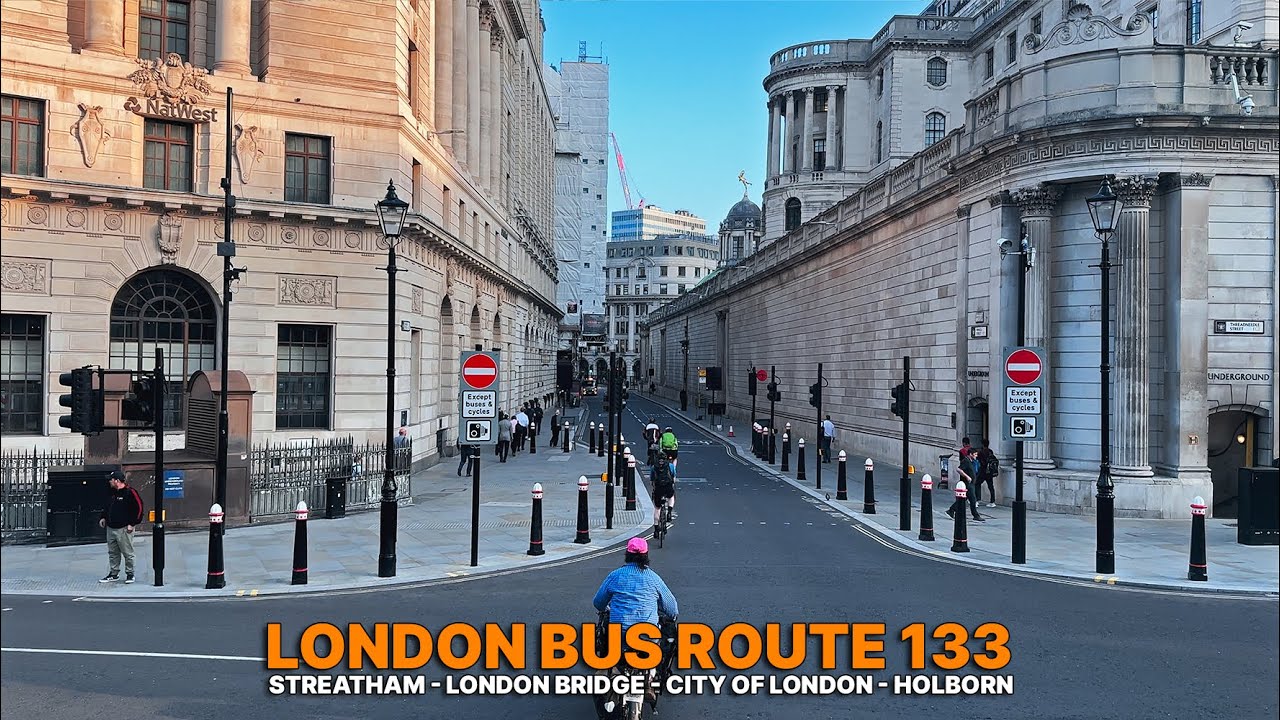 6AM Golden Hour Bus Ride: London Bus Route 133 from Streatham to ...