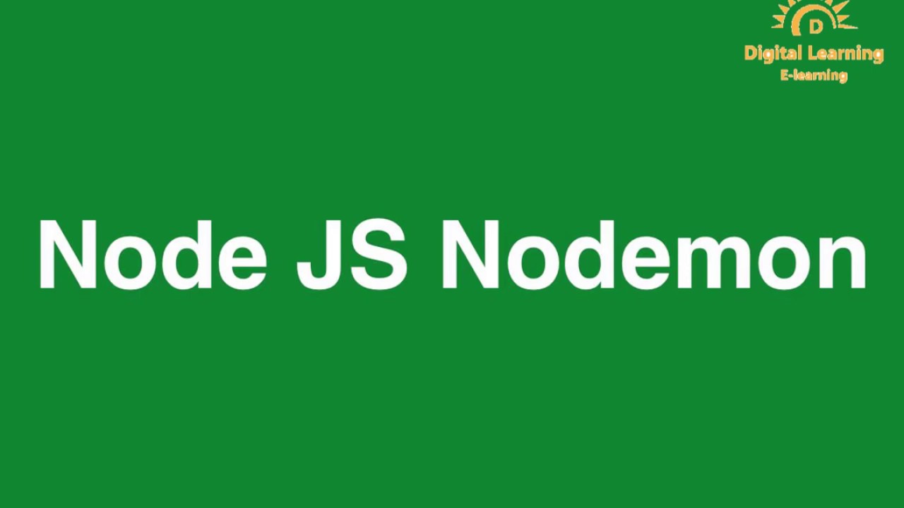 10 Node Js Nodemon Youtube