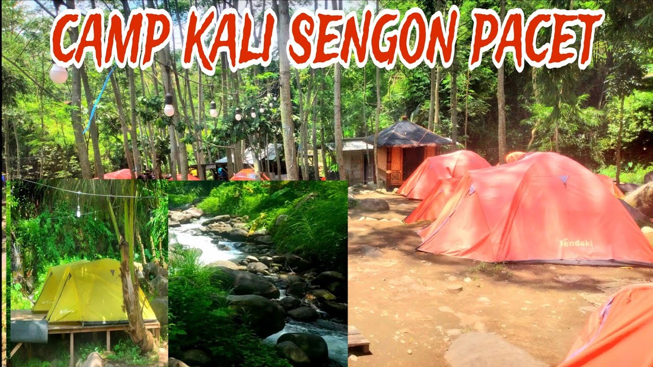WISATA CAMP KALI SENGON PACET // Rute jalan, spot foto - YouTube
