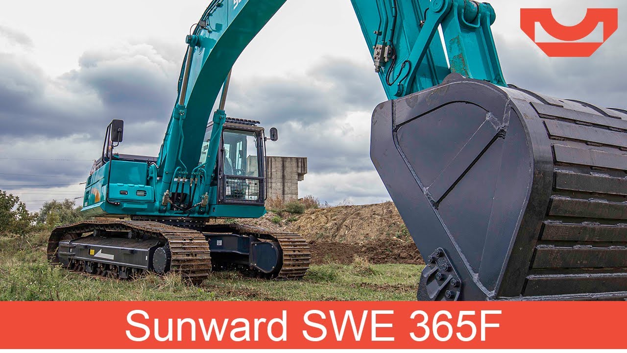 Excavator gigant - Sunward SWE 365F - UTILBEN - YouTube