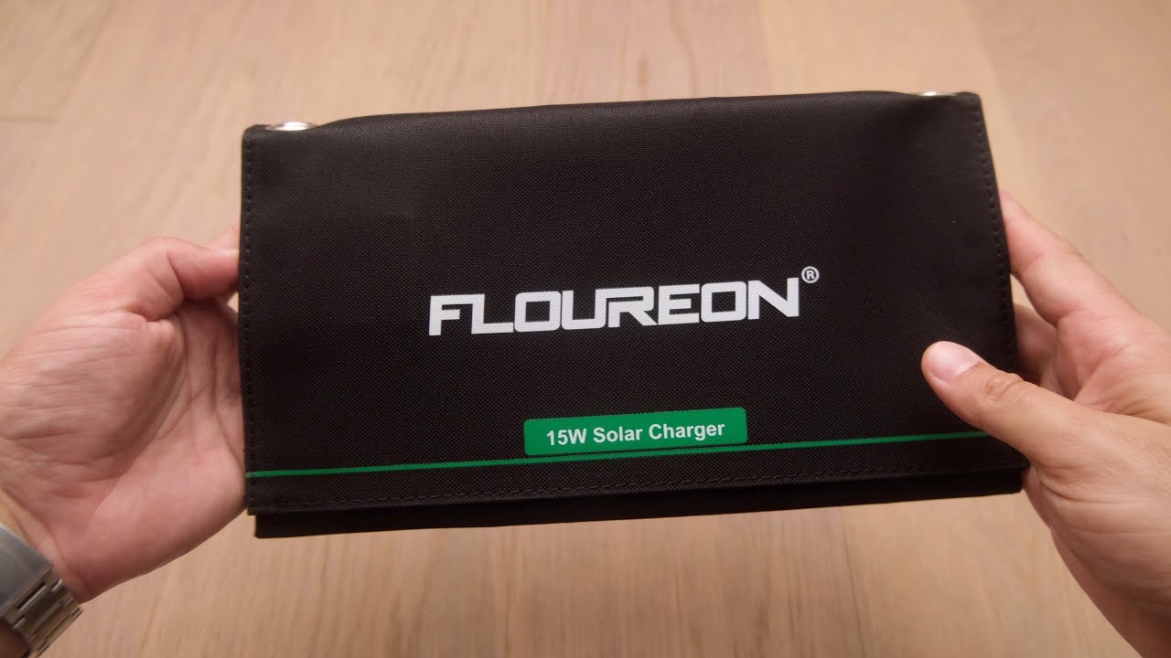 Floureon Solar power panel 15w - YouTube
